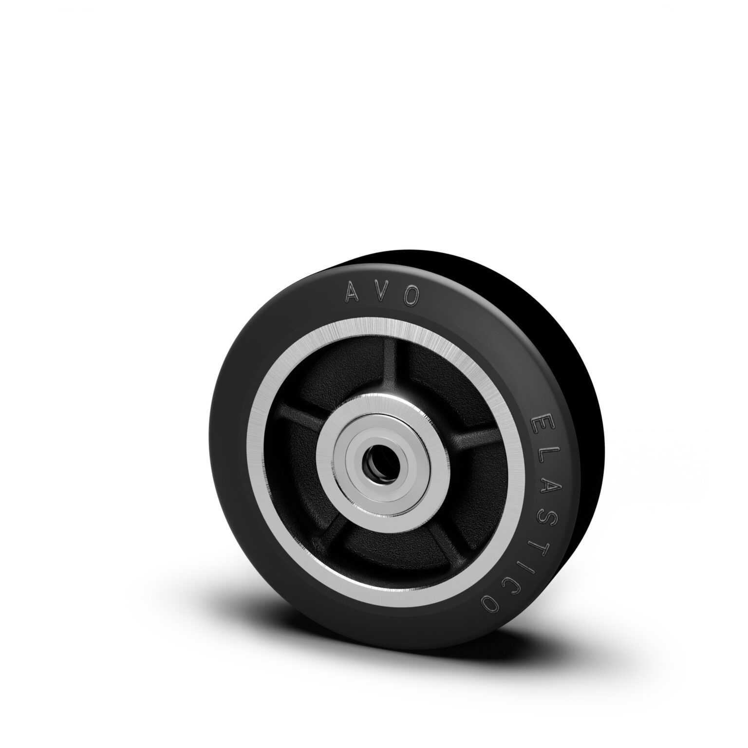AVO - Wheel with elastic rubber tyre for industry, diameter 200mm ean ...